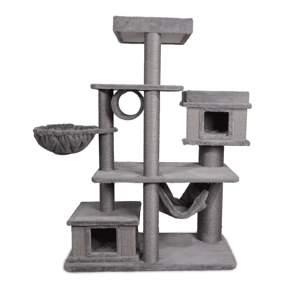 kazoo Cat Climb Castle - Grey – Petcare Warehouse