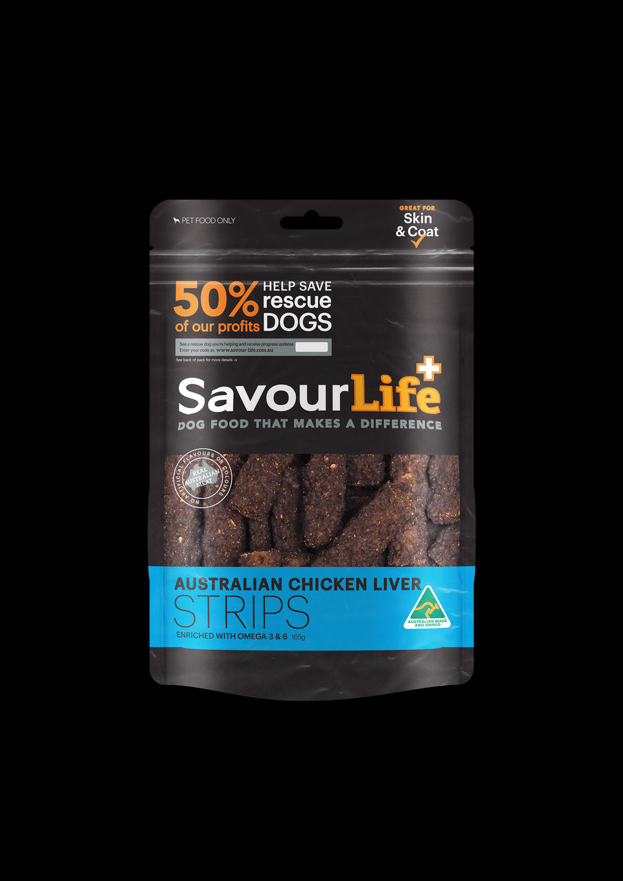 Savour Life Australian Chicken Liver Strips 165g – Petcare Warehouse