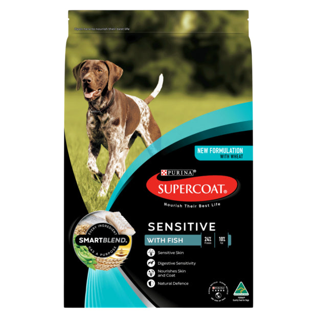 SUPERCOAT Adult Sensitive Fish Dry Dog Food – Petcare Warehouse